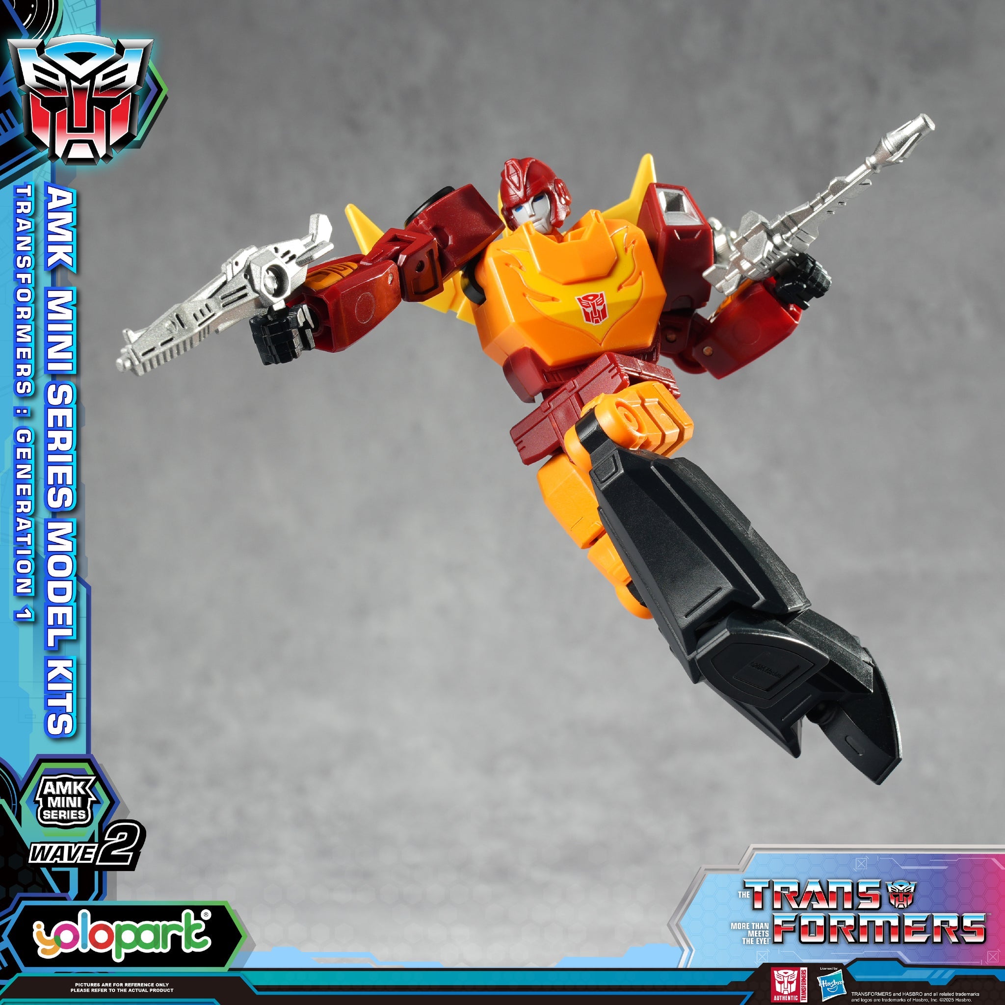 Transformers Hot Rod G1 AMK Mini Model Kit Figurine Yolopark Model Ki ...